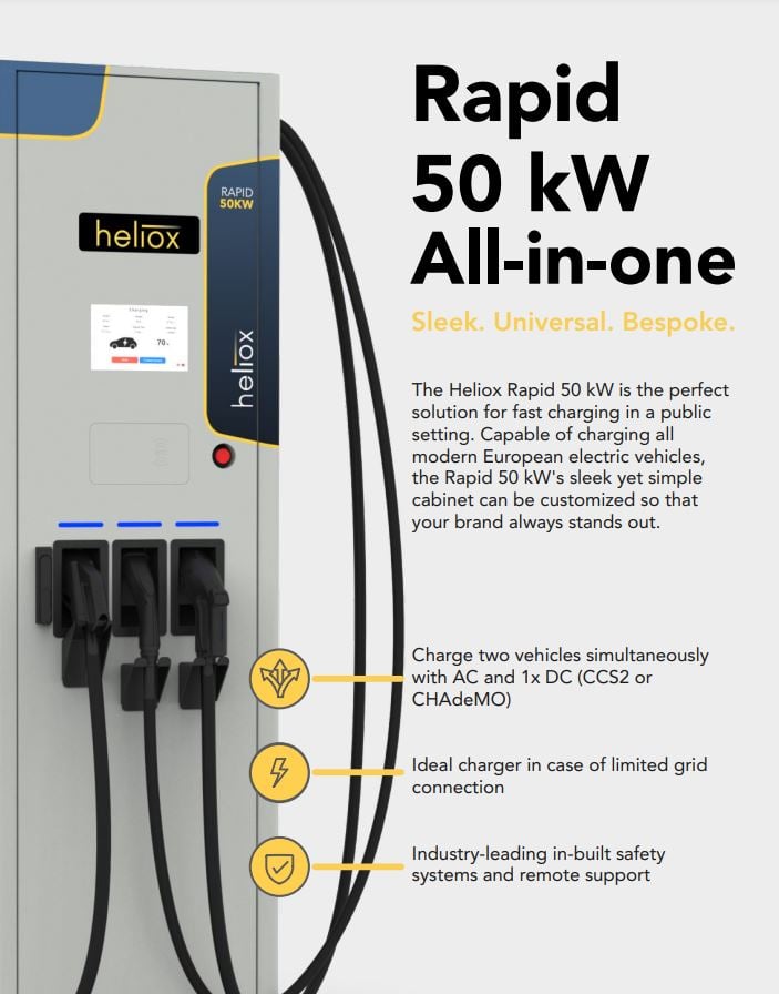 Product Datasheet | Rapid 50kW AIO EV Charging Station